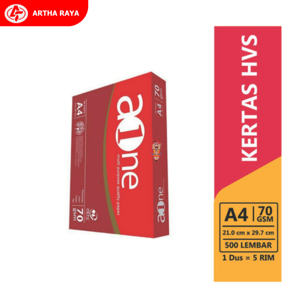 Jual KERTAS HVS A4 70 GRAM AONE / 1 RIM | Shopee Indonesia