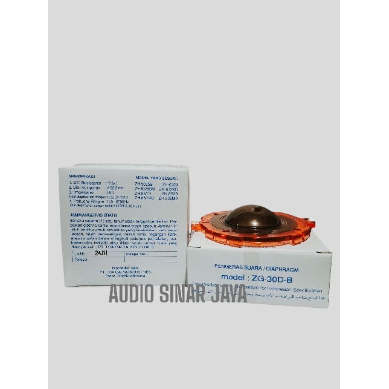 Jual spul toa ZG-30DB ZG 30 spool membran corong speaker toa 50 watt ...