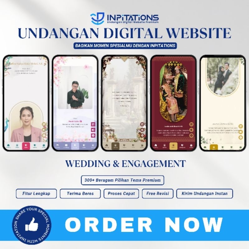 Jual Undangan Digital Website Pernikahan Premium Full Fitur & Modern ...