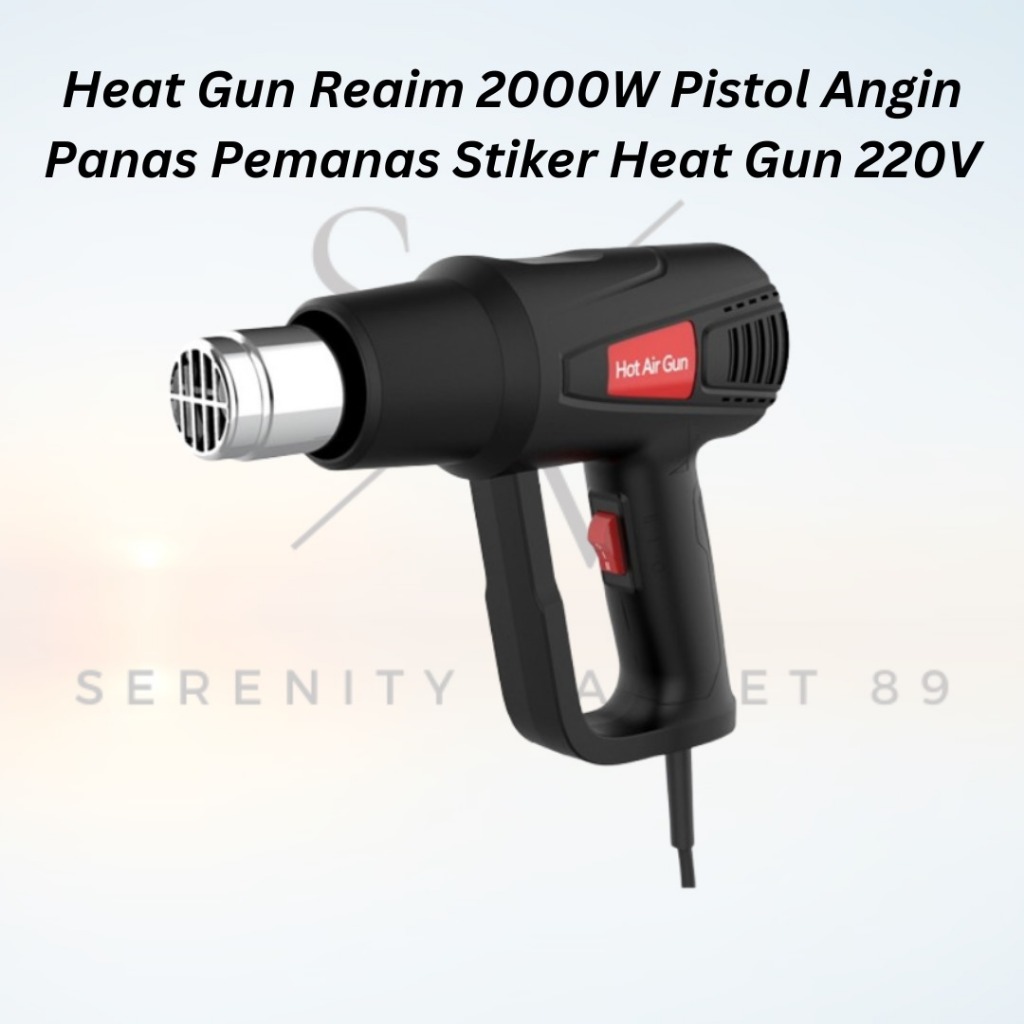 Jual REAIM Air Hot Gun 2000W Heat Gun 220V Senapan Panas Pistol Angin ...
