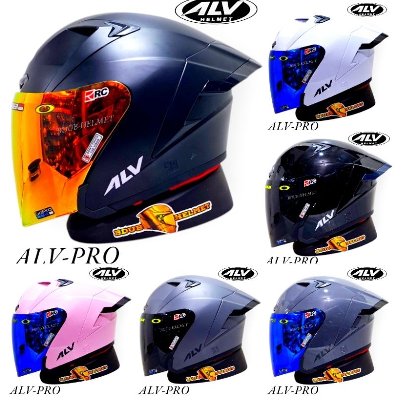 Jual Helm Alv Ultron pro White paket ganteng original ALV PRO | Shopee ...