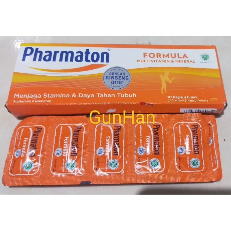 Jual Pharmaton Vitamin , Formula Multivitamin dan Mineral isi 1 lembar ...