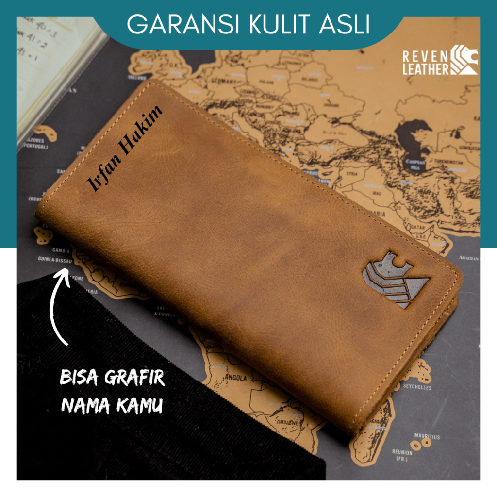 Jual Dompet Kulit Panjang Pria Original Asli Cowok Import Branded Reven ...