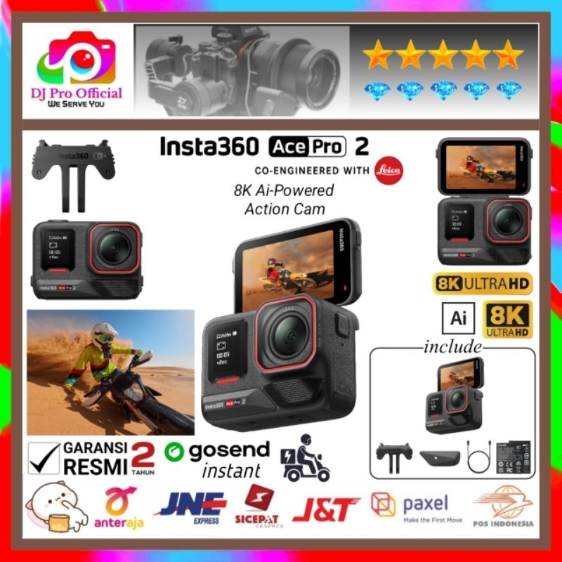 Jual Insta360 Ace Pro 2 8K Ai Leica Action Camera Insta 360 Standard Bundle | Shopee Indonesia