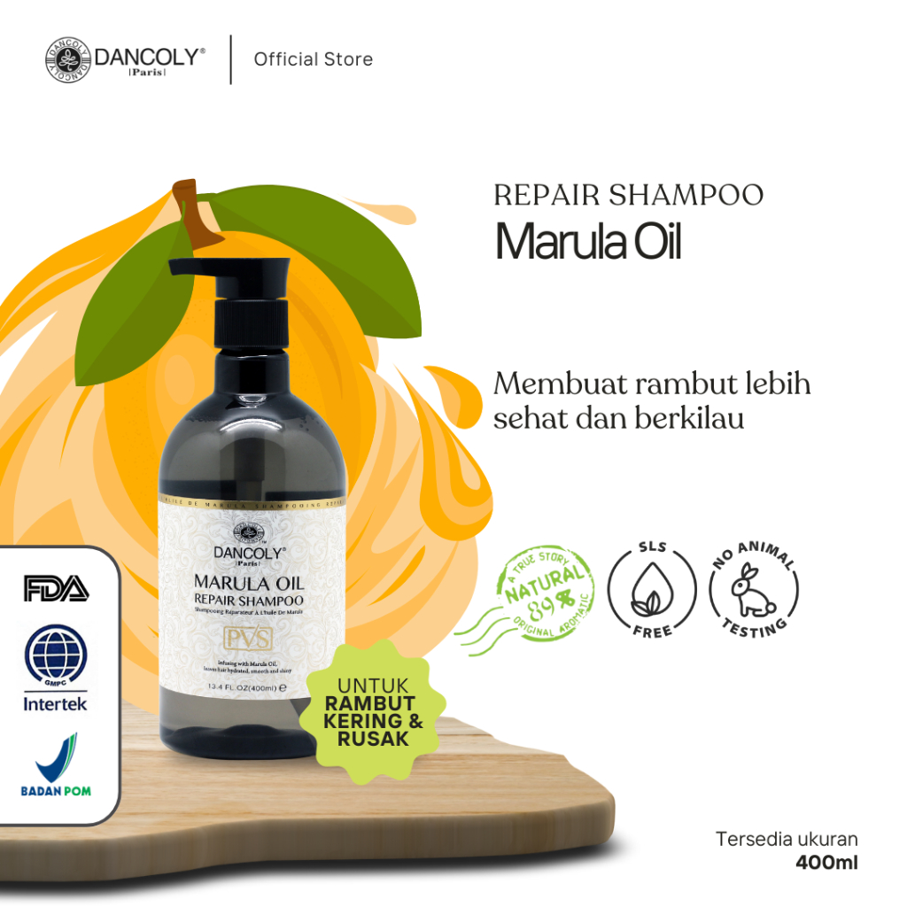 Jual Dancoly Marula Oil Repair Shampoo 400 ml | Shopee Indonesia