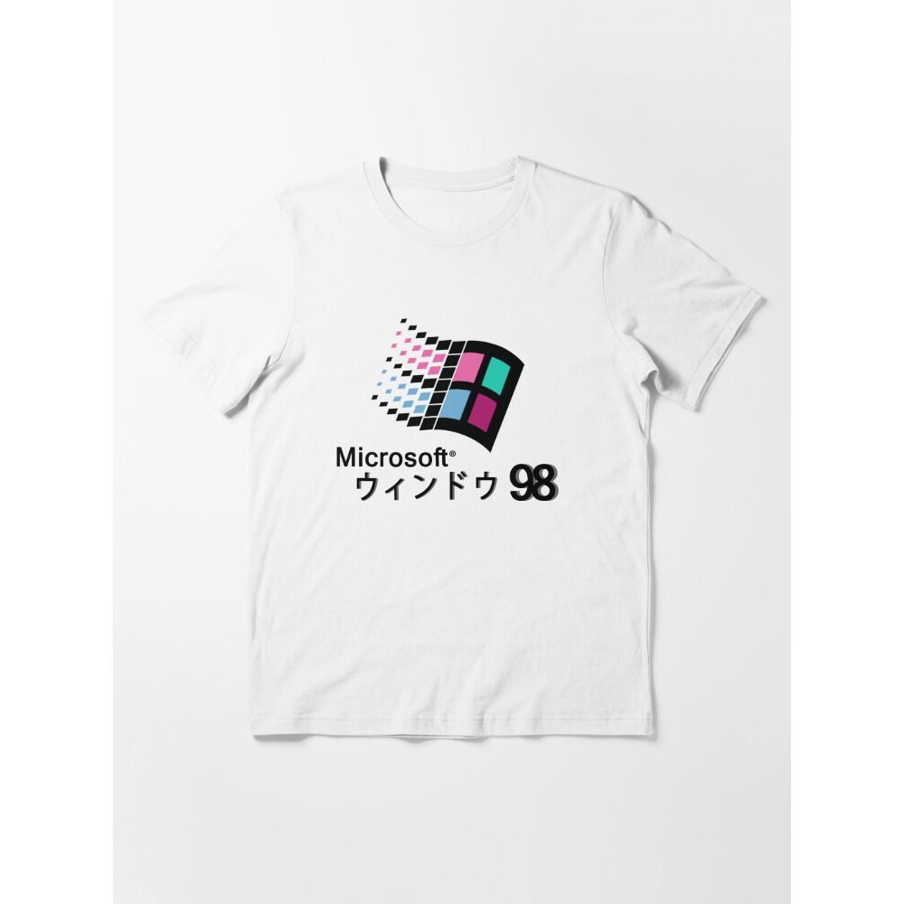 Jual Kaos Microsoft Windows 98 Vaporwave TShirt | Shopee Indonesia