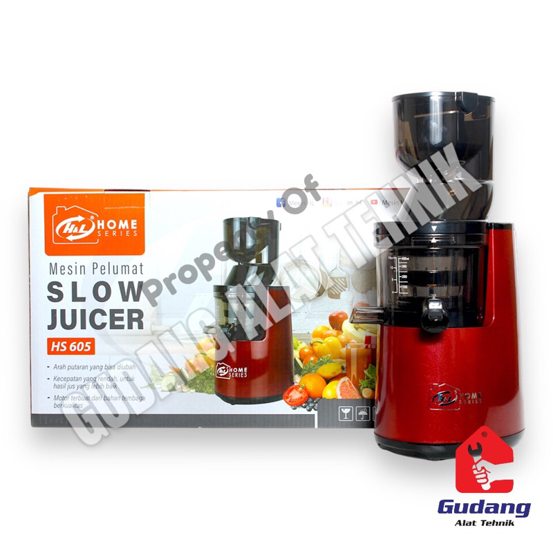 Jual Mesin Pembuat dan Pelumat Jus Slow Juicer HL HS605 | Shopee Indonesia
