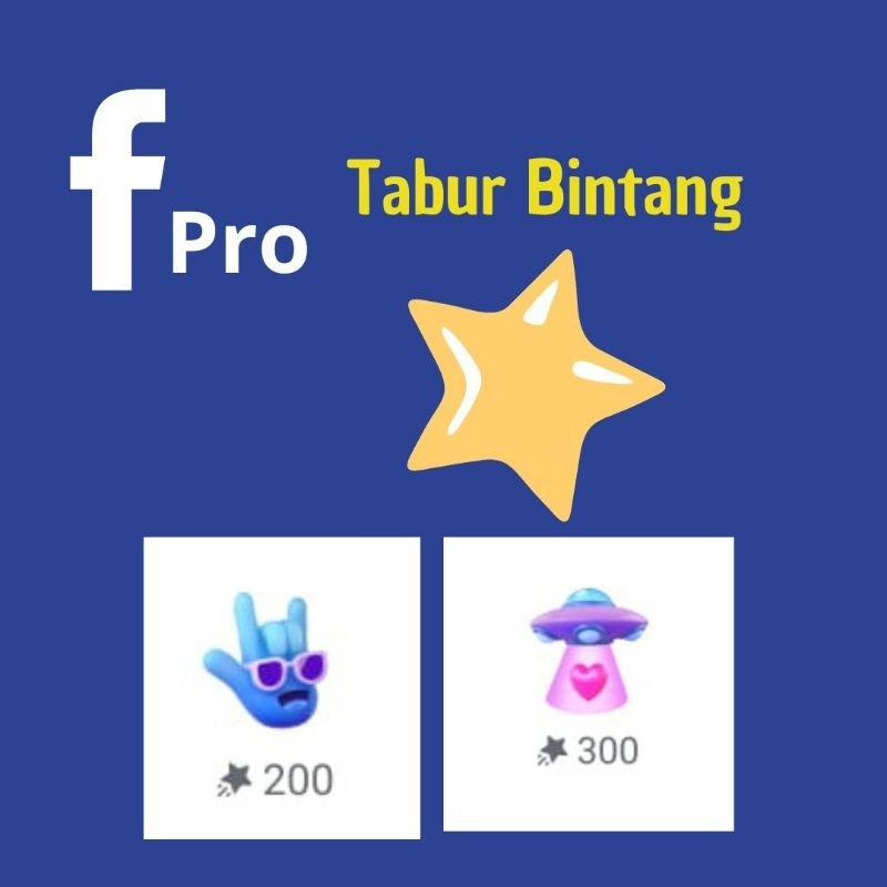 Jual Tabur bintang fb pro 200 & 300 Facebook | Shopee Indonesia