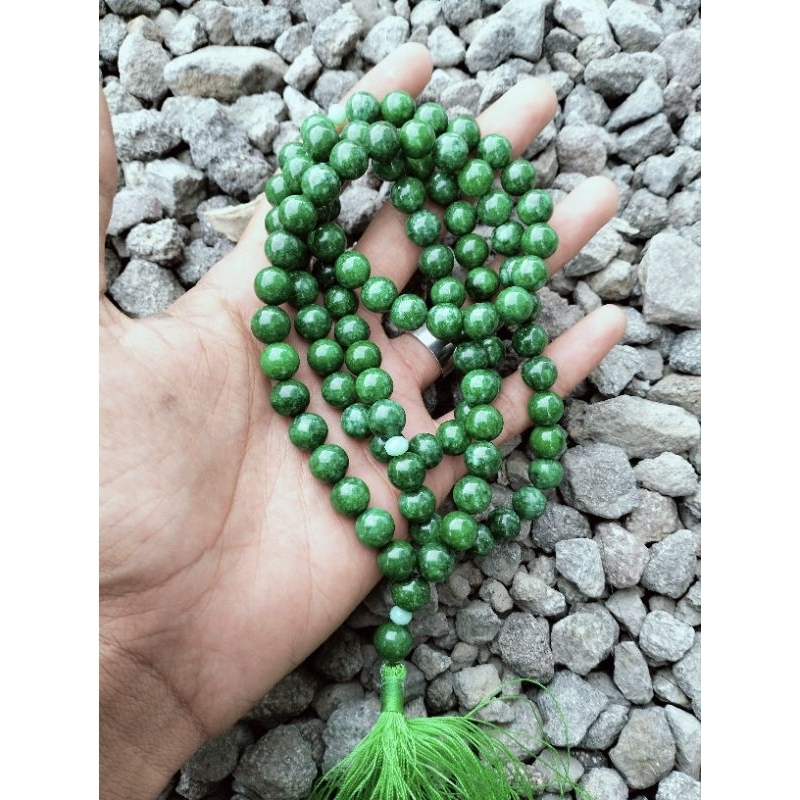 Jual tasbih batu permata giok super dim 10mm | Shopee Indonesia