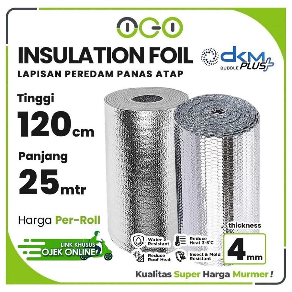 Jual Bubble Insulation Foil dan PE Foam Foil Roll DKM 120cm x 25m ...