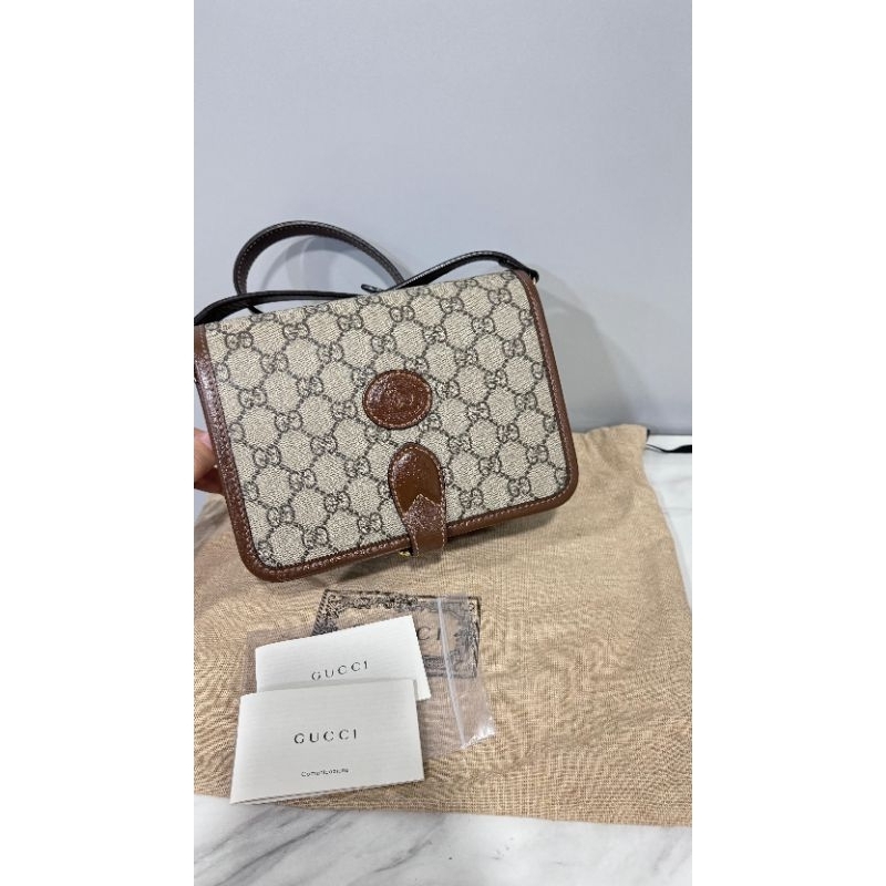 Jual gucci interlocking bag preloved original | Shopee Indonesia