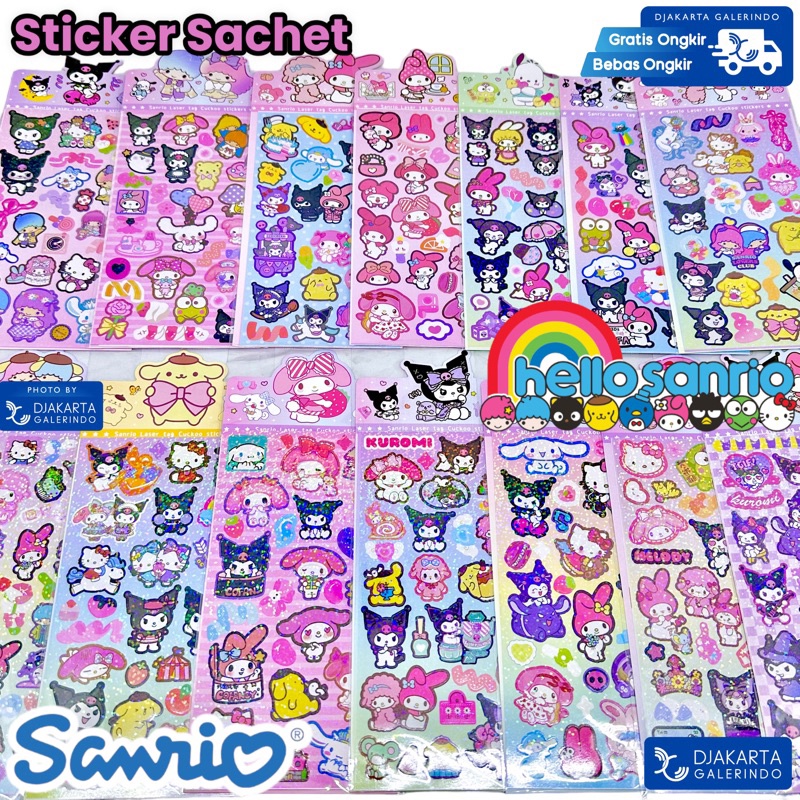 Jual Potongan Harga Spesial Sticker Sachet SANRIO Sticker Pack My ...