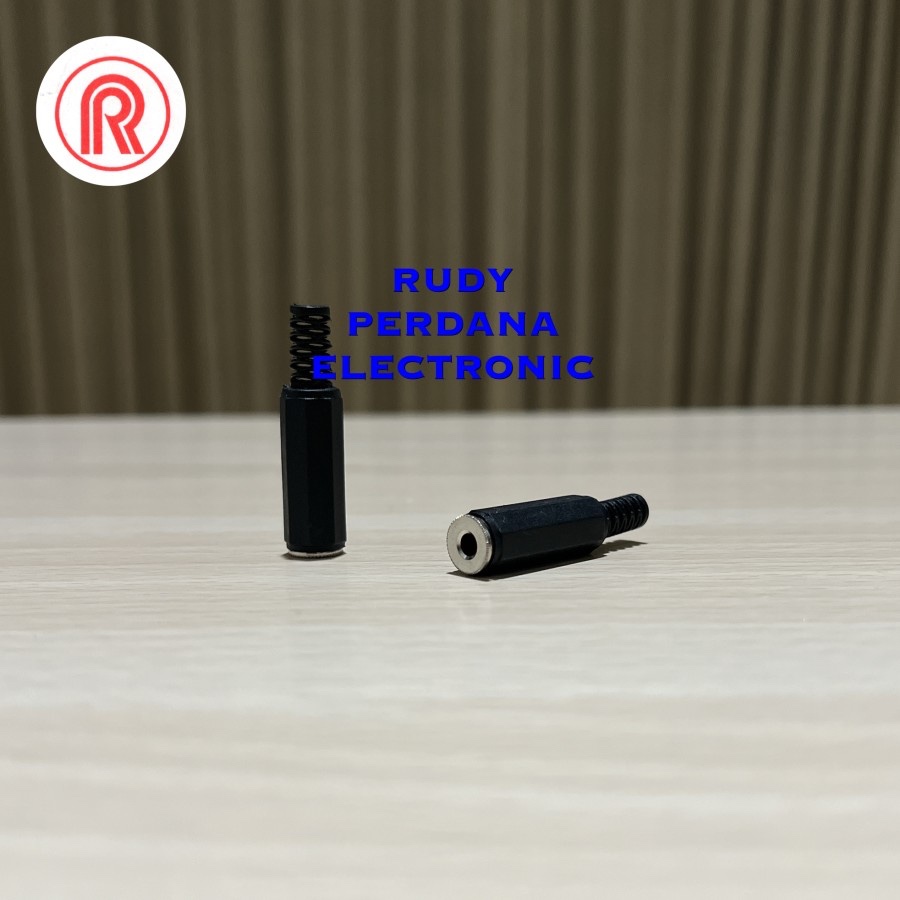 Jual SOCKET SOKET MINI 3.5MM 3.5 MM STEREO PLASTIK PVC HITAM COVER ...