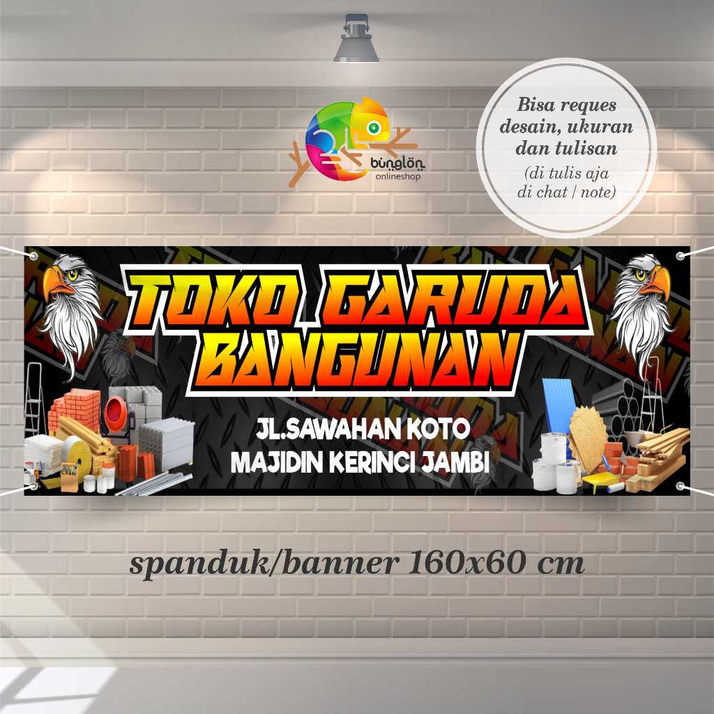 Jual Cetak Spanduk Banner Toko Bahan Bangunan | Shopee Indonesia