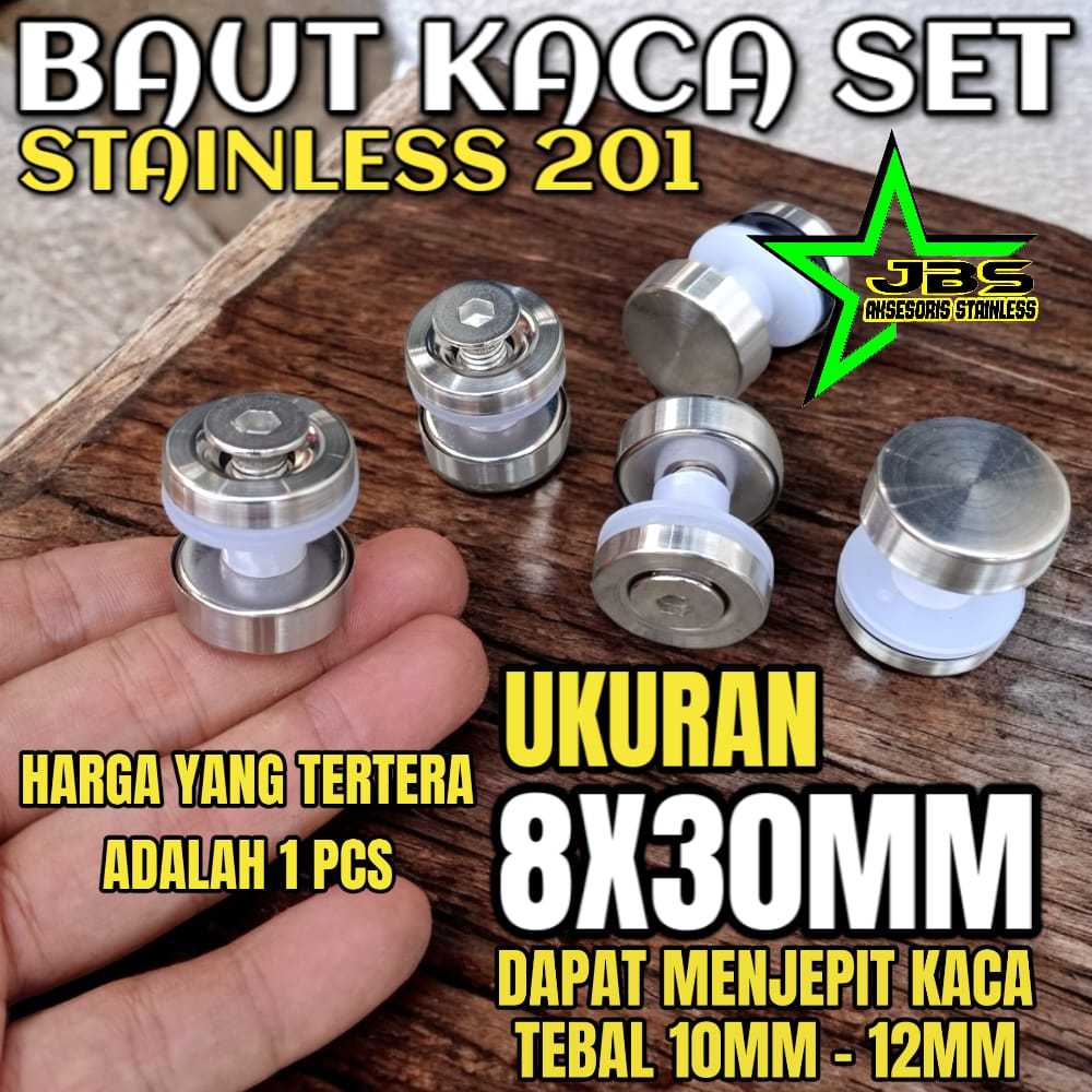 Jual BAUT KACA SET STAINLESS STEEL SUS 201 | Shopee Indonesia
