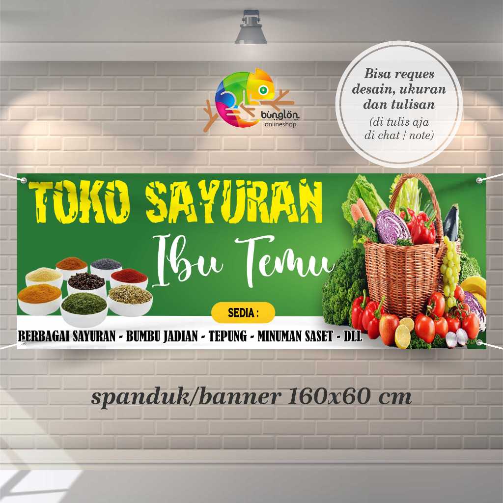 Jual Cetak Spanduk Banner Toko Sayuran | Shopee Indonesia