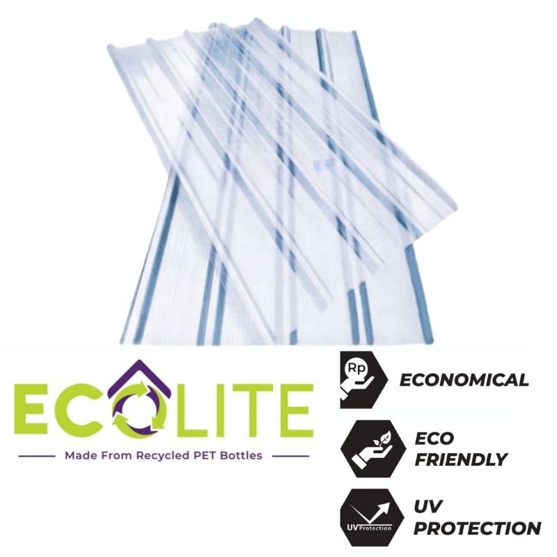 Jual Atap Bening ECOLITE | Atap spandek transparan | Shopee Indonesia