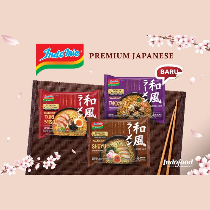Jual Indomie Japanese Ramen Premium Collection / Tori Miso / Tori Kara / Takoyaki / Shoyu ...