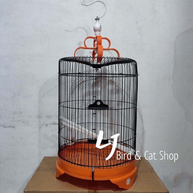 Jual sangkar burung murai merek queen diameter 42 cm fullset | Shopee ...