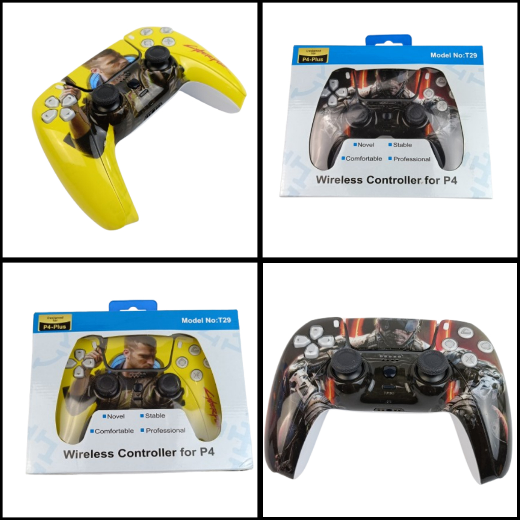 Jual stick ps4 model ps5 karakter + dus - stik ps4 original - stick ps ...