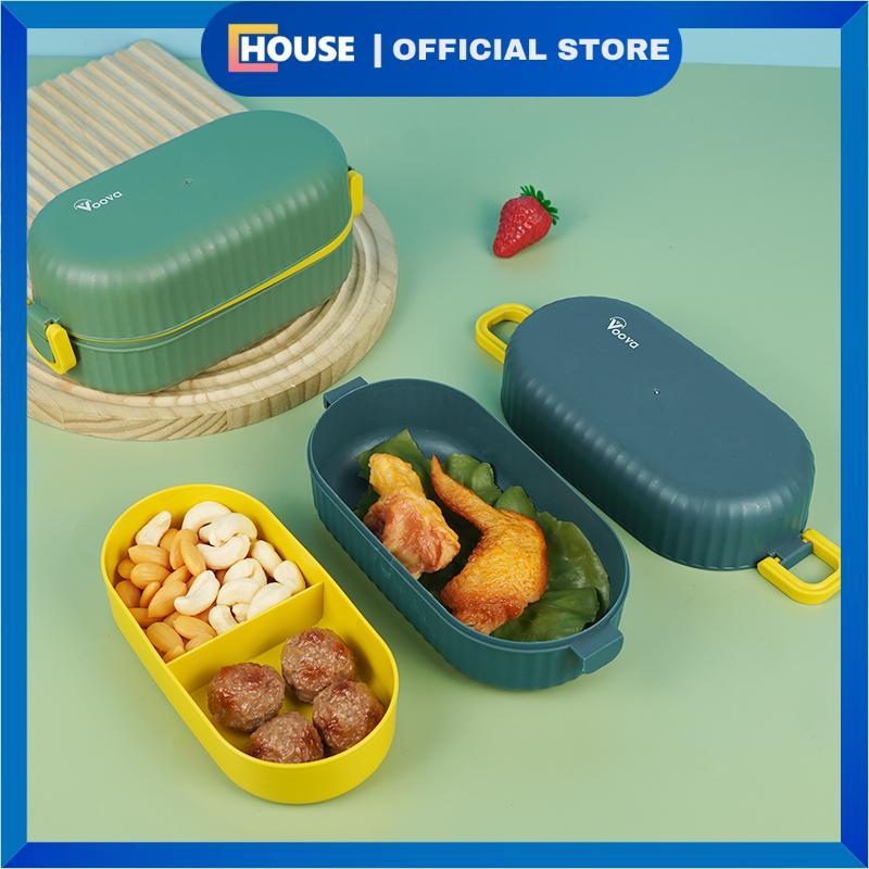 Jual U HOUSE Lunch Box 900ML Set Kotak Bekal Makan 2 Sekat/ Tempat ...