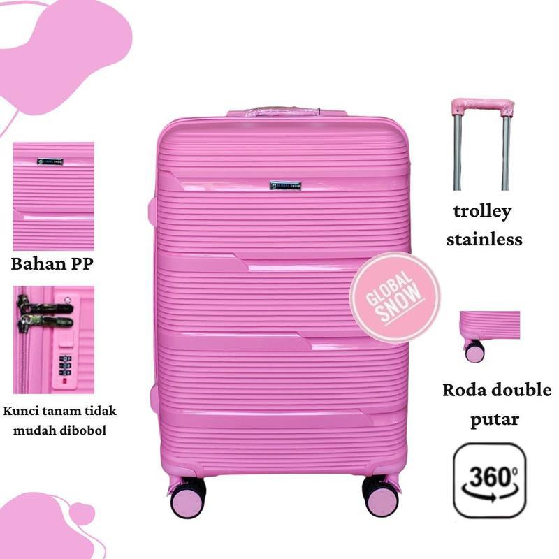 Jual Koper Polo Series Size 20 24 Inch TSA Lock Double Zipper ...