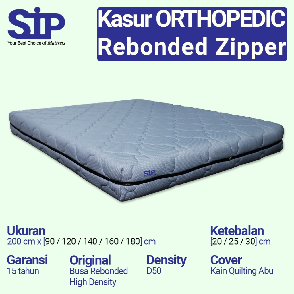 Jual Kasur Busa Rebonded / Orthopedic Zipper High Density (KHUSUS ...