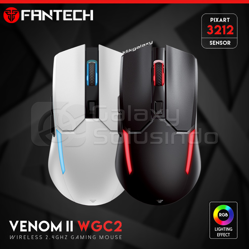 Jual Fantech WGC2 VENOM II Wireless Gaming Mouse - Black White | Shopee ...