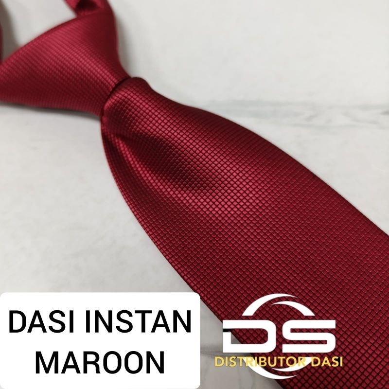 Jual Dasi Instan Maron Dasi Simpul Dasi Siap Pakai Dasi Motif Bintik ...