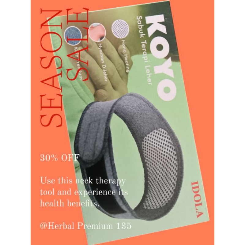 Jual Alat Terapi Leher Magnetic Tourmaline Sabuk Terapi Leher Koyo ...