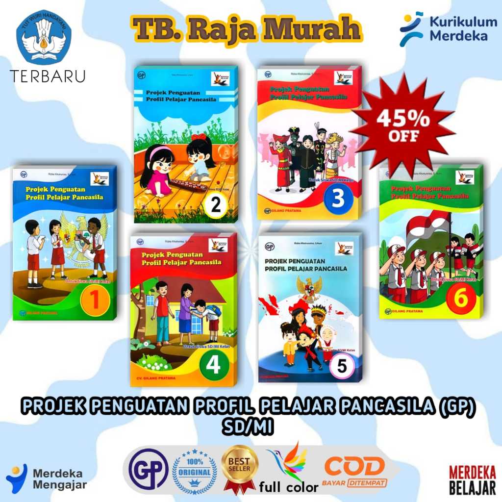 Jual Buku Siswa Pendamping P5 (GP) KELAS 1,2,3,4,5,6 SD/MI Kurikulum ...