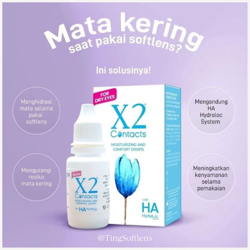 Jual Tetes Mata Softlens X2 Contact Lens Eye Drops Ukuran 15ml | Shopee ...