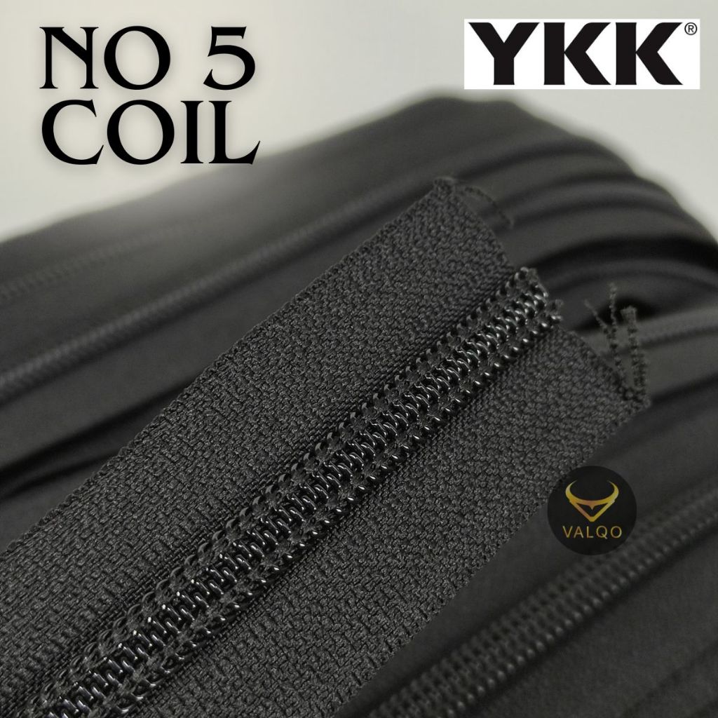 Jual YKK Resleting Coil No 5 Gigi Nomor 5 Zipper Nilon Harga Permeter | Shopee Indonesia