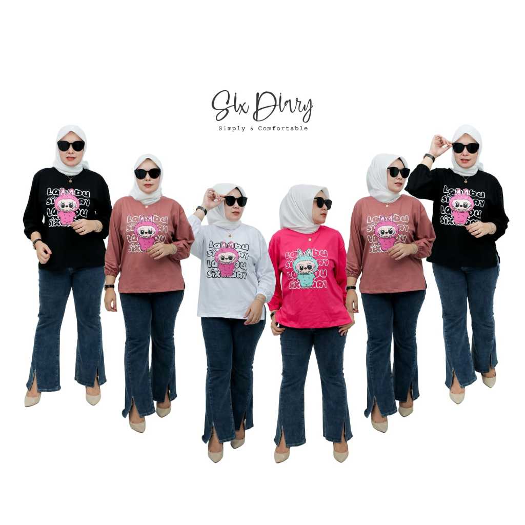 Jual Baju atasan Viral Labubu By Six Diary Wanita Six Diary Original ...