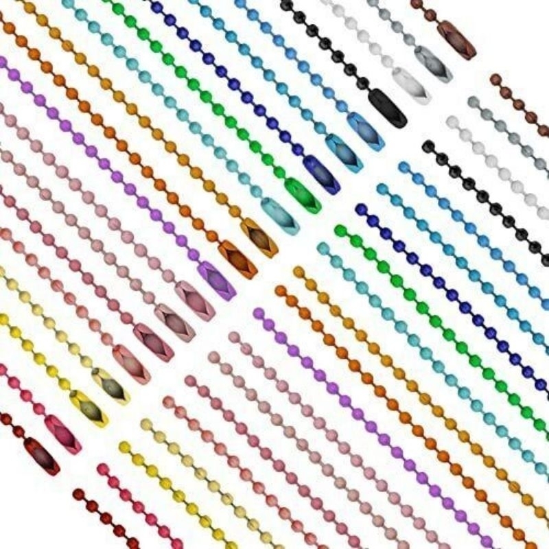 Jual TERMURAH [100pcs] Rantai biji lada/ball chain connector/rantai ...