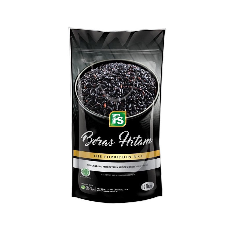 Jual Food Station FS - Beras Hitam 1 Kg | Shopee Indonesia