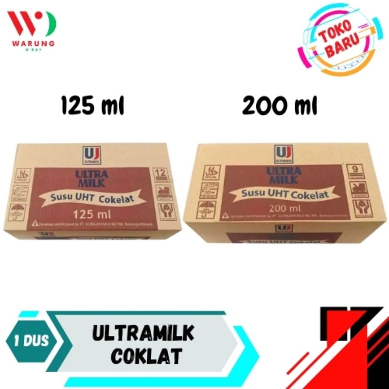 Jual Susu UHT Ultramilk Coklat 125 & 200 ml | Shopee Indonesia