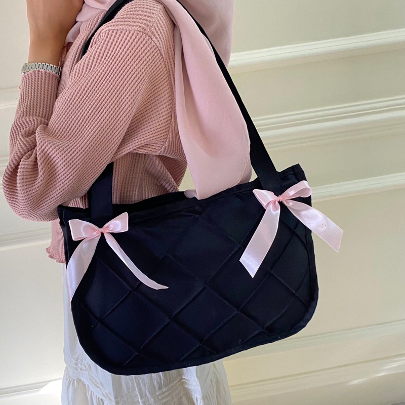 Jual IVORA PINK TAS TOTEBAG WANITA AESTHETIC TAS WANITA COQUETTE TAS ...