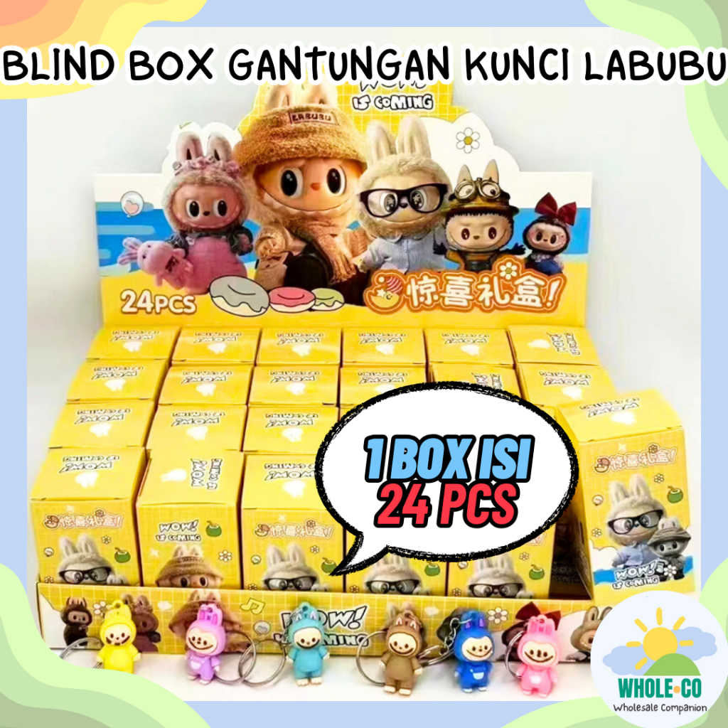 Jual (1 Box isi 24 Pcs) Blind Box Gantungan Kunci Labubu Premium Ganci ...