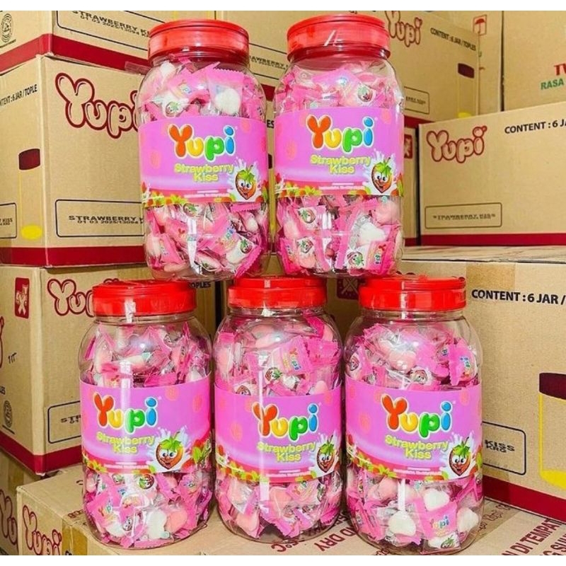 Jual PERMEN YUPI 1 TOPLES / PERMEN YUPI STRAWBERRY/ PERMEN YUPI KILOAN ...