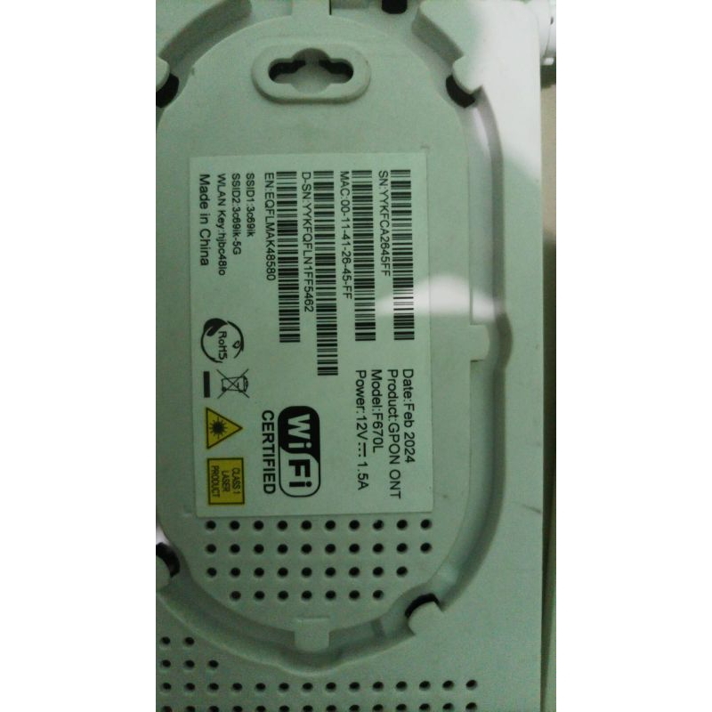 Jual Modem F670L port biru 8 unit no adafter | Shopee Indonesia