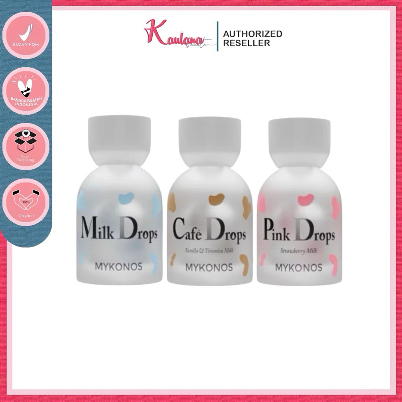 Jual [READY] MYKONOS Milk Series - Milk Drops | Pink Drops | Cafe Drops ...