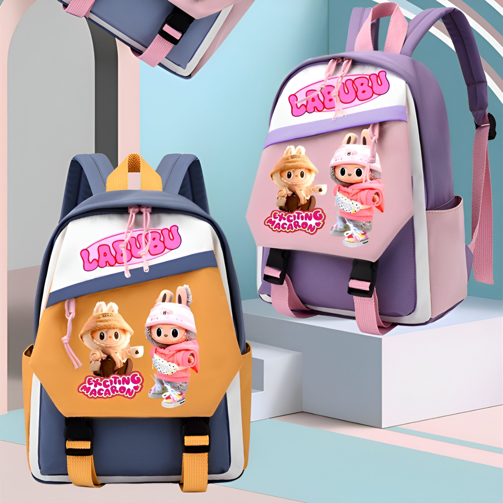 Jual SBS BAGS - Tas Ransel Anak Sekolah Perempuan TK SD Motif Labubu Cordura Nilon Combinasi ...