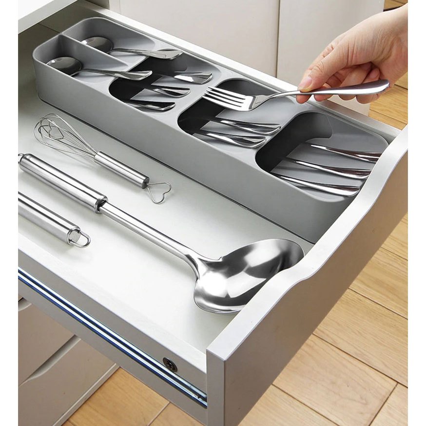Jual Rak Organizer Dapur Tempat Sendok Garpu Tableware Storage Box ...