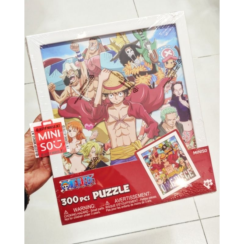 Jual MINISO x ONEPIECE 🆕 Photo Frame Puzzle 300pcs ONE PIECE karakter ...