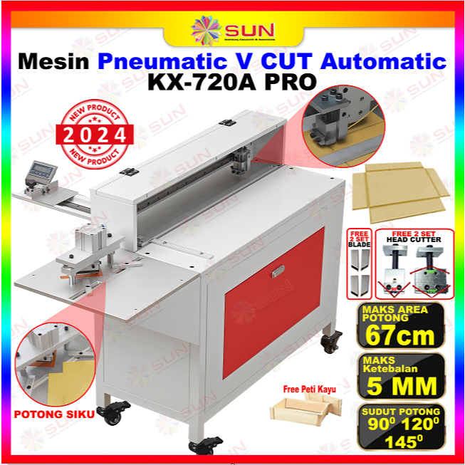 Jual Mesin Pneumatic V-Cut / Alat Potong Ketebalan kertas Pneumatic V ...