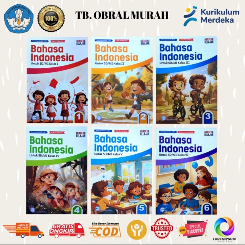 Jual BUKU SISWA BAHASA INDONESIA (GOS) GLOBAL OFFSET SEJAHTERA KELAS 1,2,3,4,5,6 SD/MI KURIKULUM ...