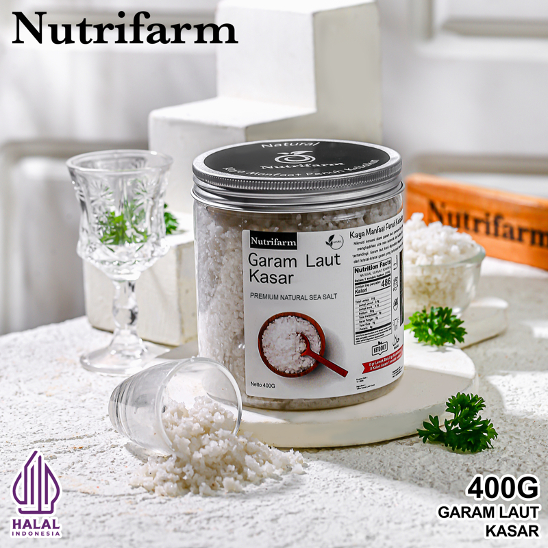 Jual NUTRIFARM GARAM LAUT ORIGINAL MURNI ALAMI ORGANIK 400G | Shopee ...
