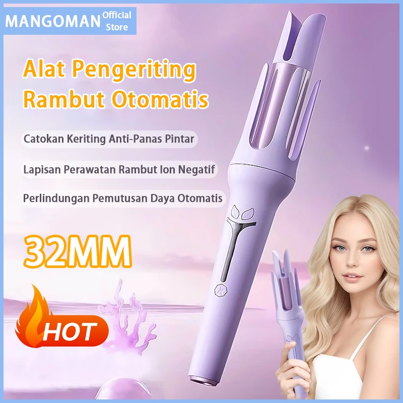 Jual Catokan Keriting Keramik Otomatis Catokan Rambut Curly Hair Styler 32mm Layar LED New ...