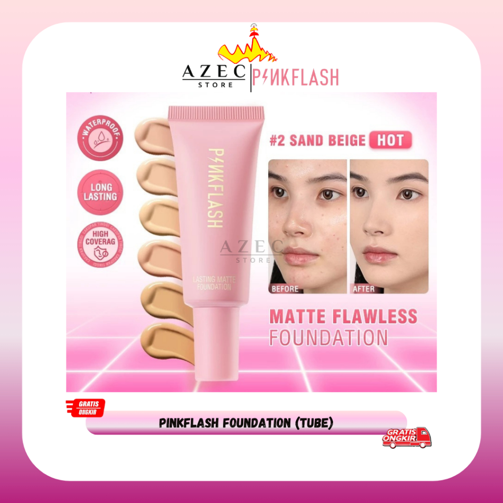 Jual PINKFLASH FOUNDATION (TUBE) | Shopee Indonesia